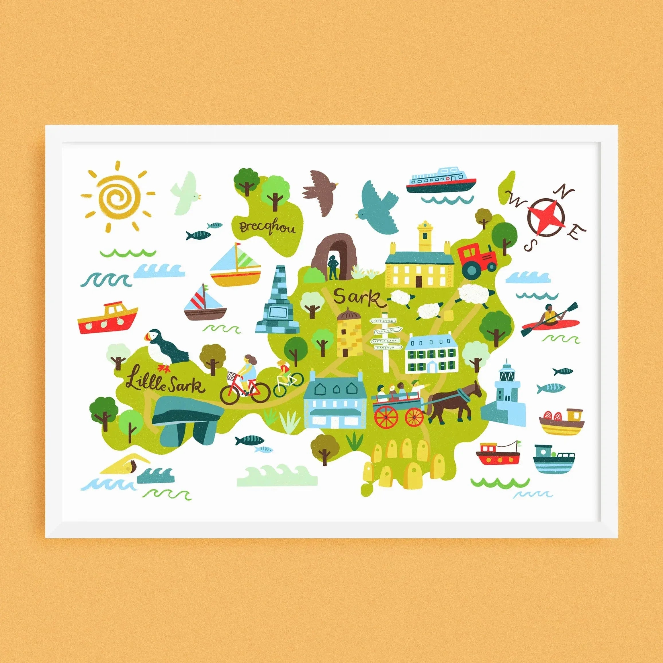 Sark Map Print – Lauren Radley